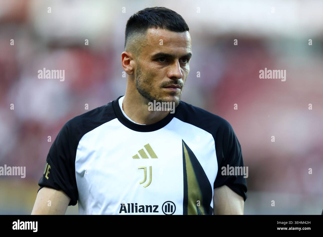 Filip Kostic of Juventus Fc during warm up before the Serie A match ...