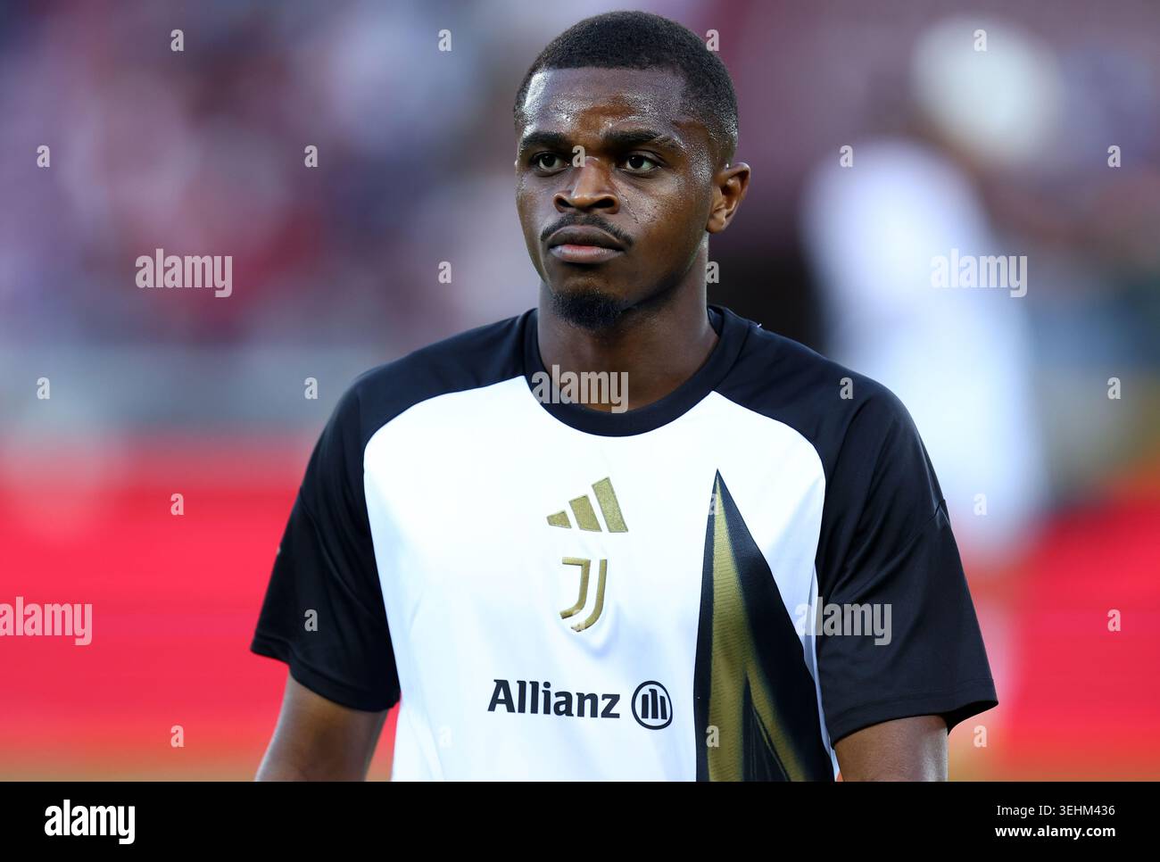 Pierre Kalulu of Juventus Fc during warm up before the Serie A match ...