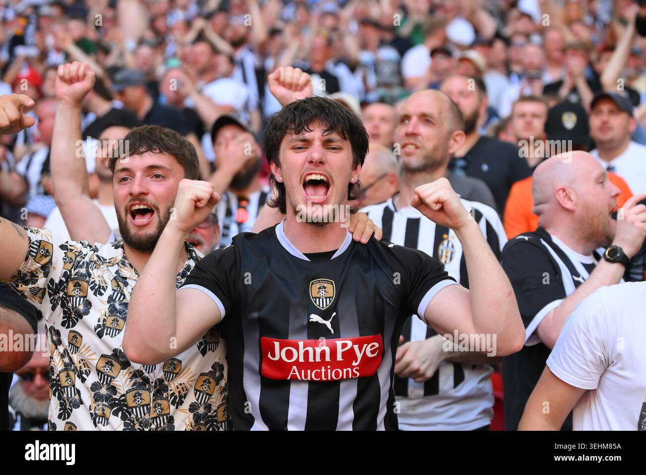 County fan celebrates during the Sky Bet League 2 Play Off Final match ...