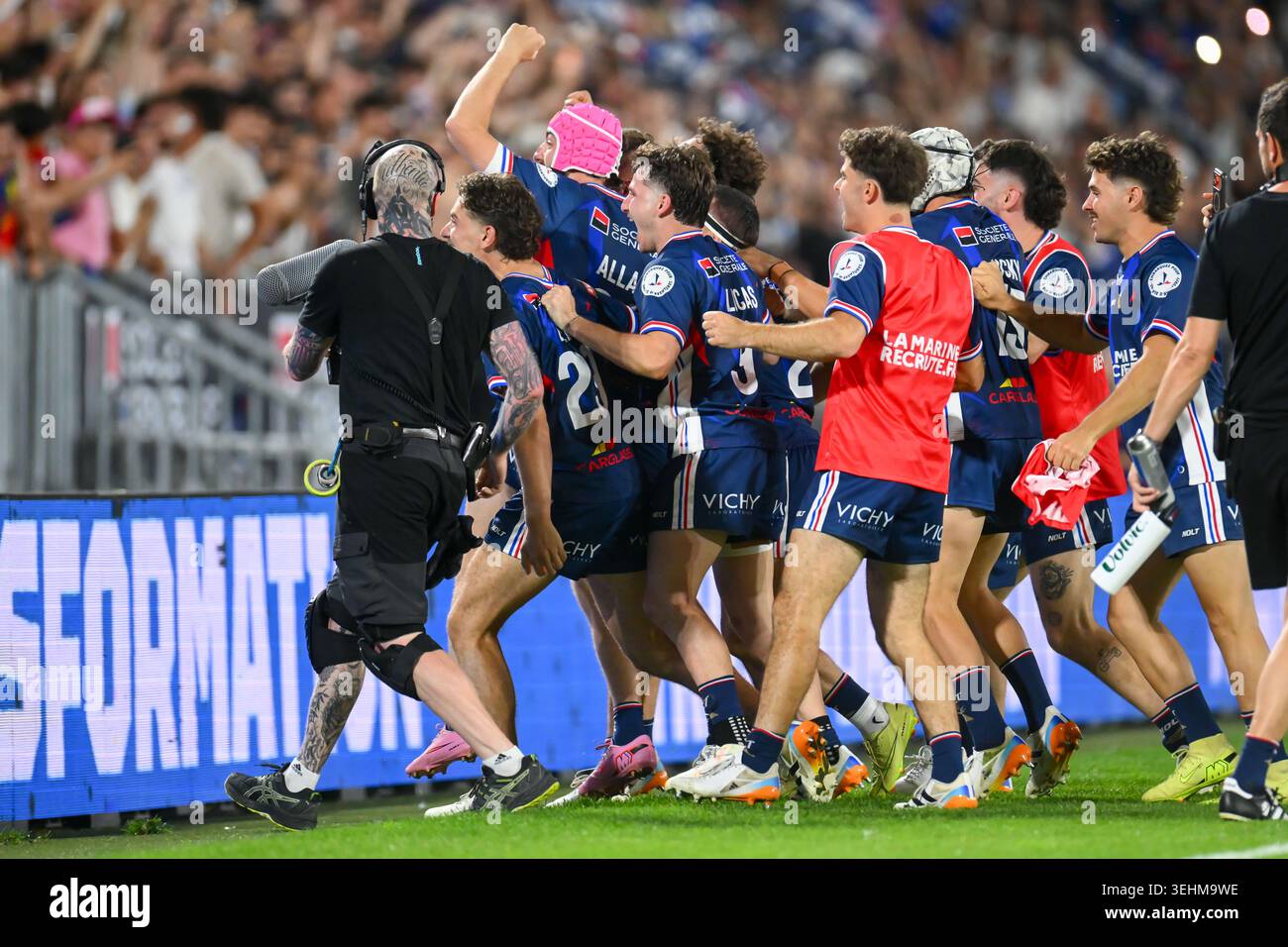 Team of France during the Crunch Creator 2026 match betweeen France and ...