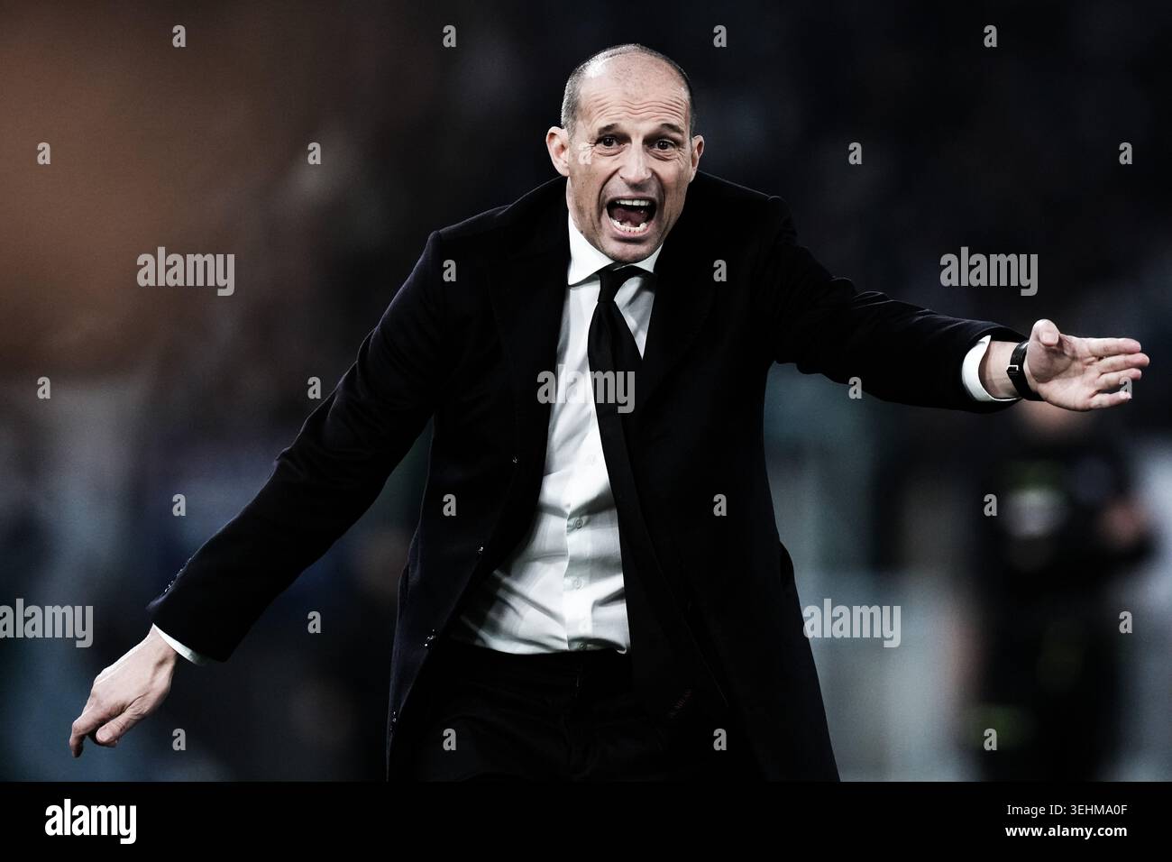 AC MilanÕs head coach Massimiliano Allegri during the Serie A EniLive ...