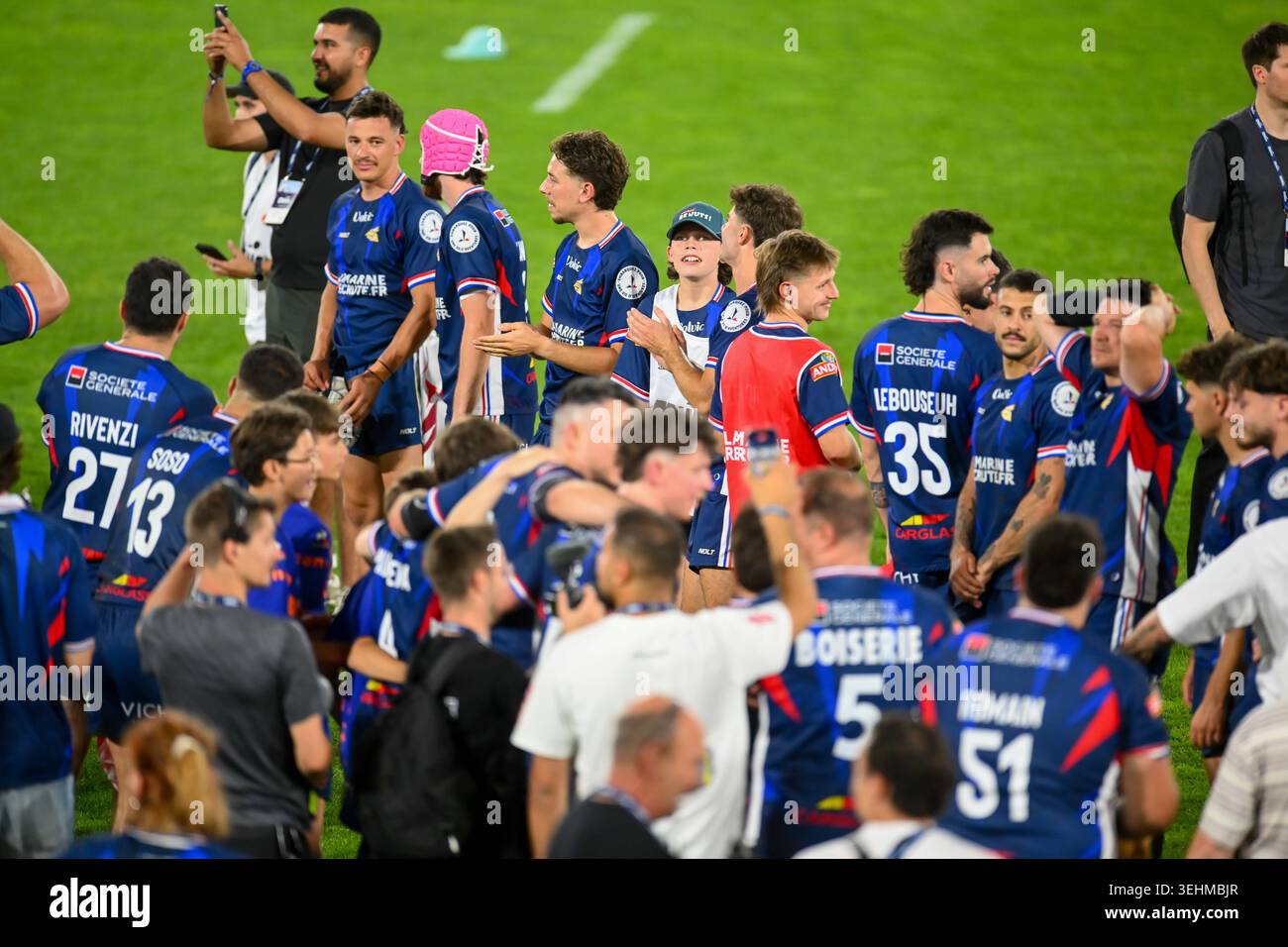 Team of France during the Crunch Creator 2026 match betweeen France and ...