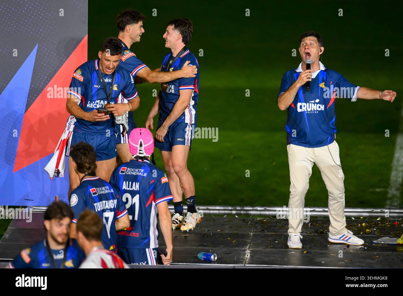 Lucas Moro of France and Max of France during the Crunch Creator 2026 ...