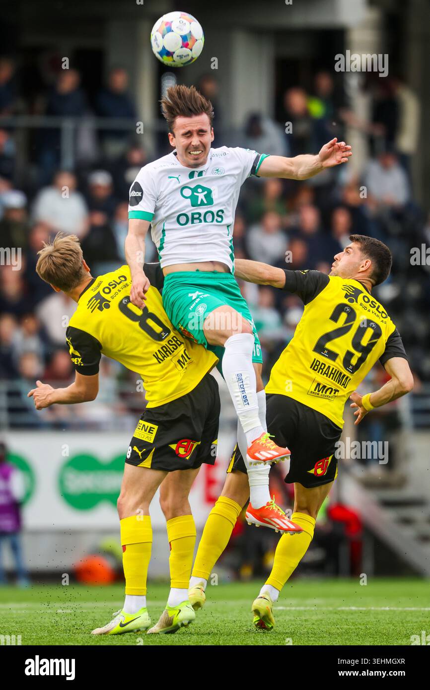 Hamar 20260525. The elite football match between HamKam and Lillestrøm ...