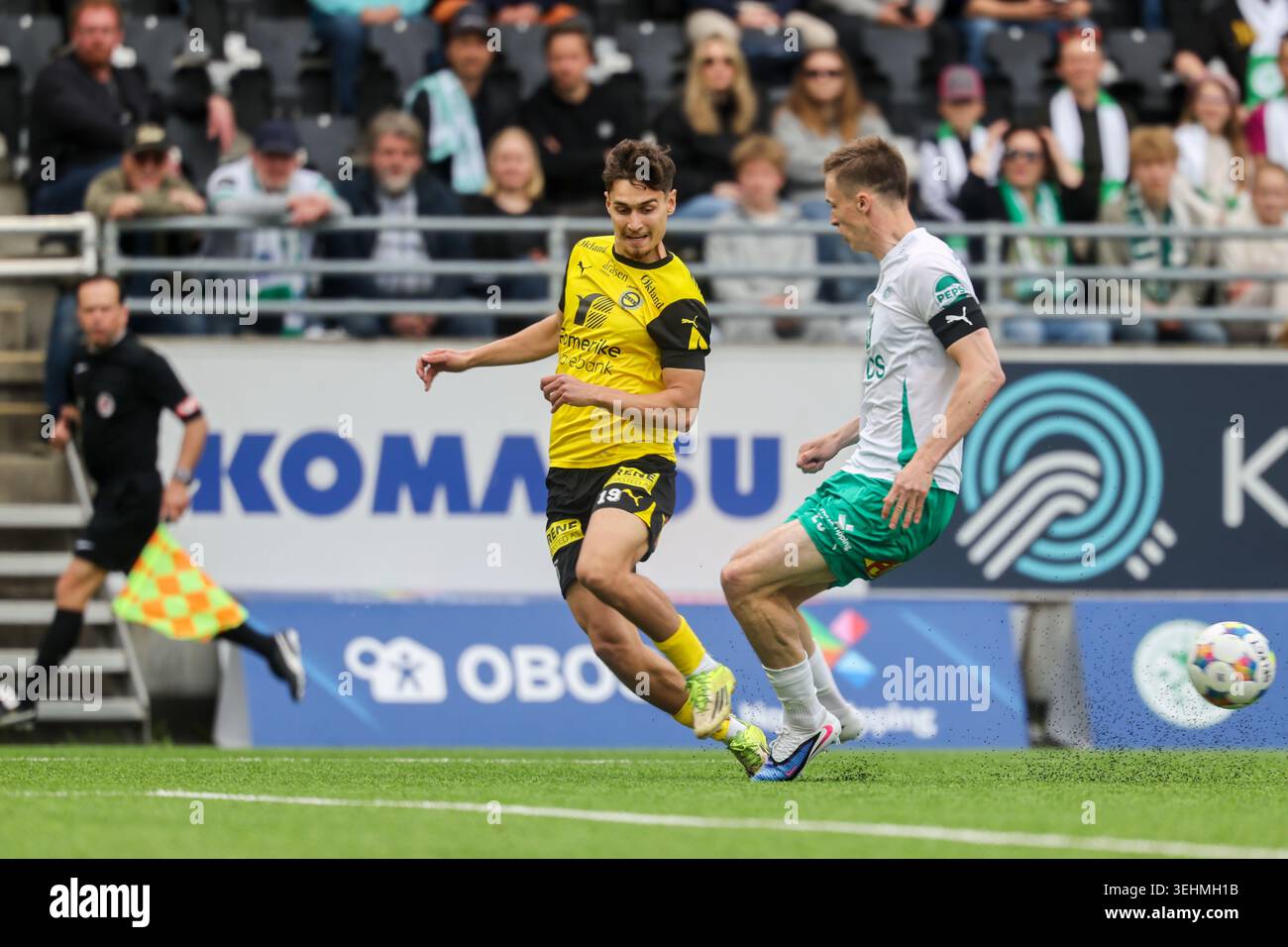 Hamar 20260525. The elite football match between HamKam and Lillestrøm ...