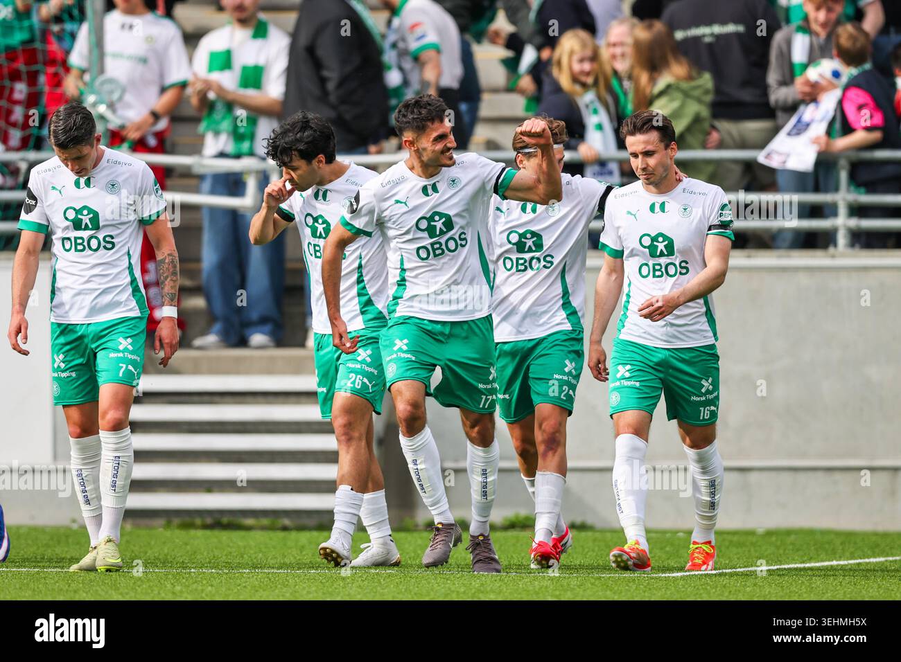 Hamar 20260525. The elite football match between HamKam and Lillestrøm ...