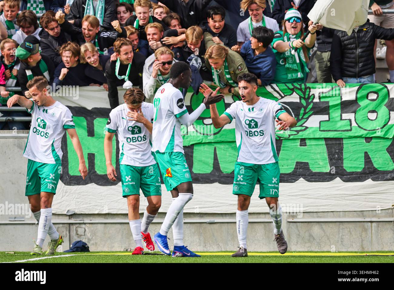 Hamar 20260525. The elite football match between HamKam and Lillestrøm ...