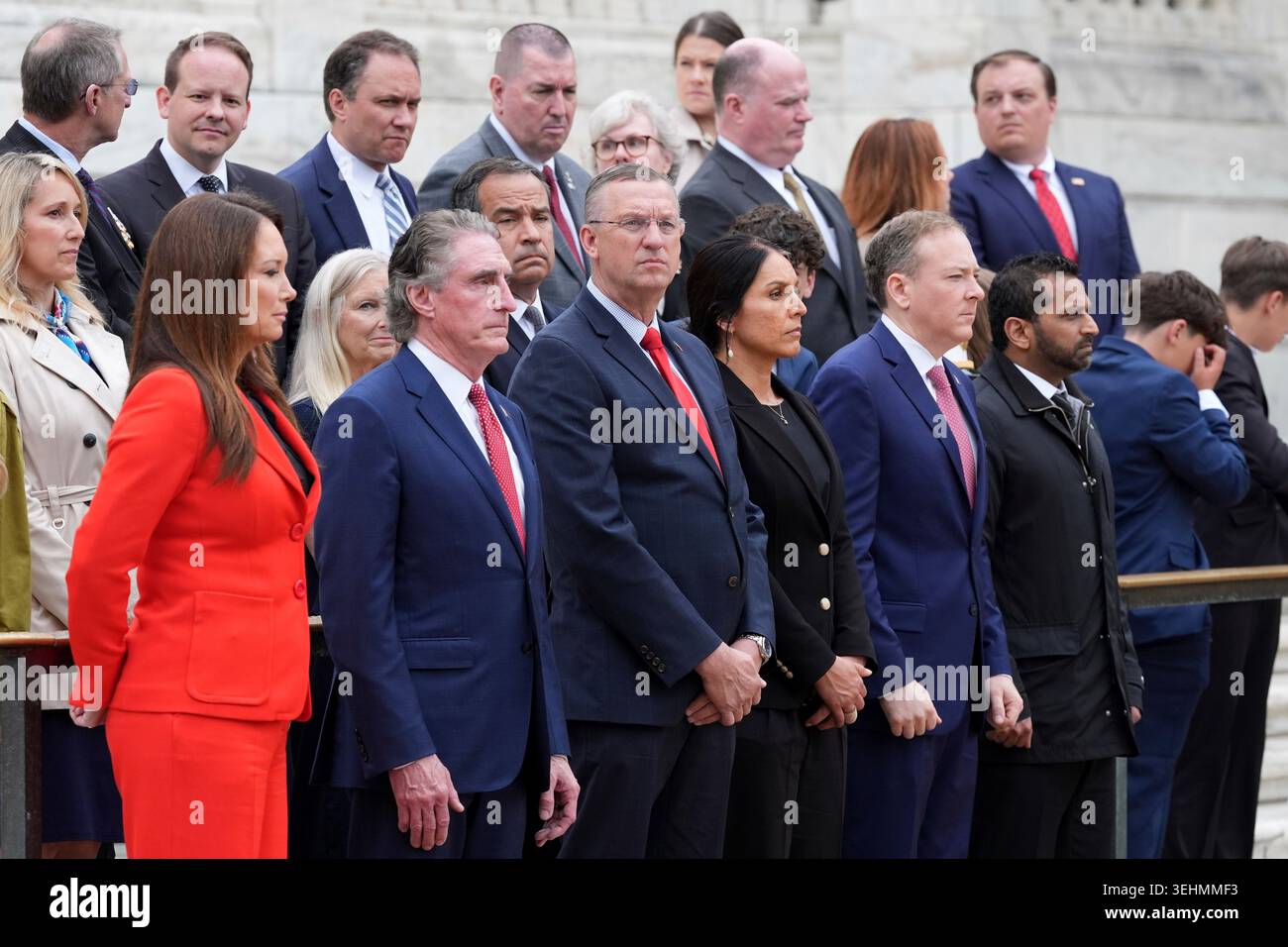 Agriculture Secretary Brooke Rollins, from left, Interior Secretary ...