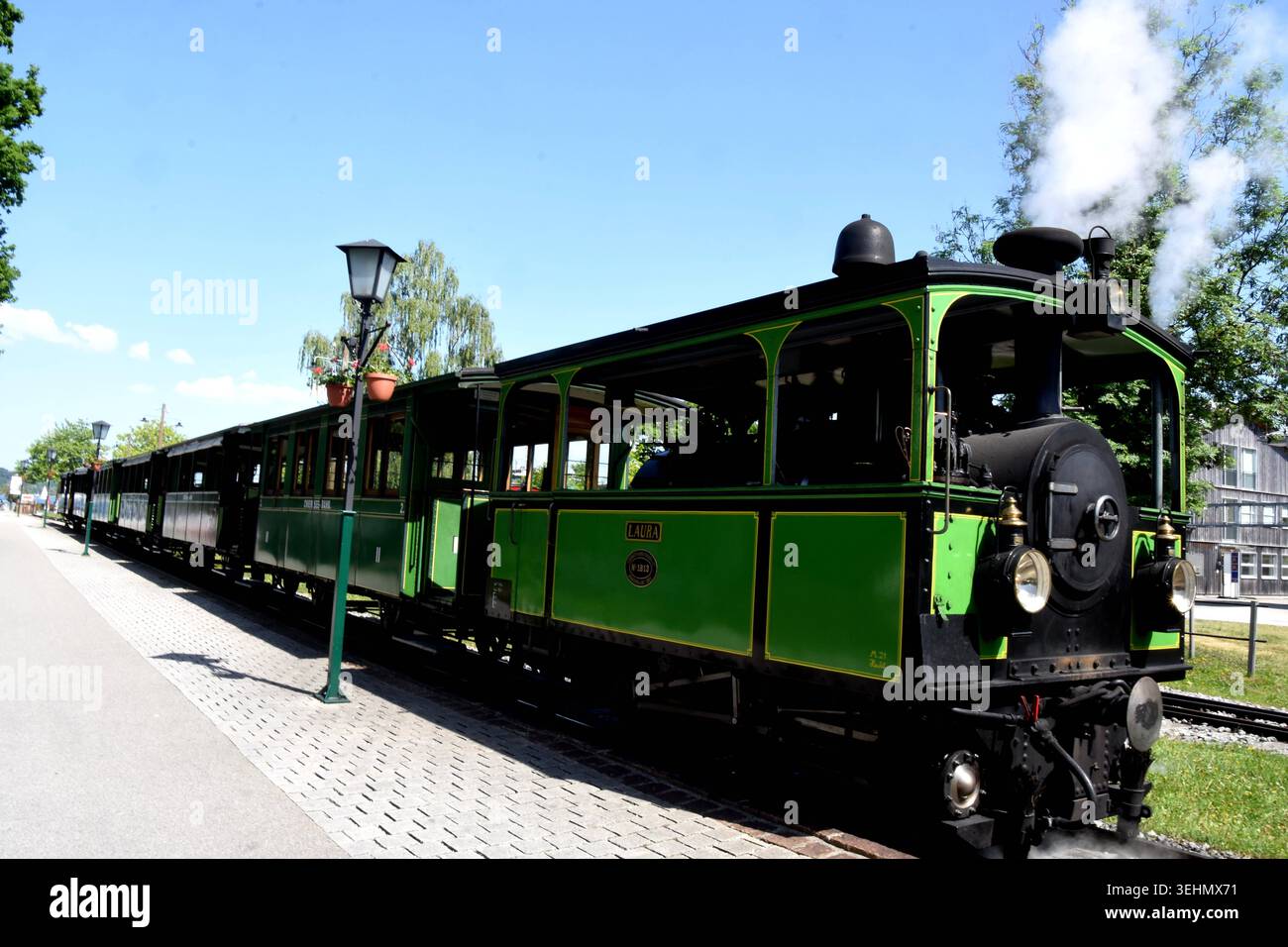 Chiemsee Dampflok Bahn zum Bahnhof Prien Prien Stock Chiemsse 25.06. ...