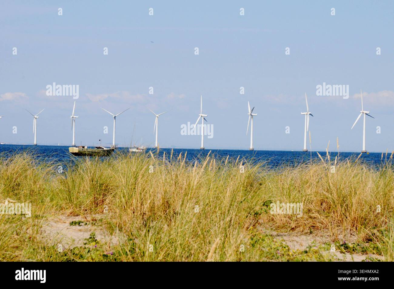 Amager/Copenhagen/ Denmark/02 August 2024/Wind turbine wind power ...
