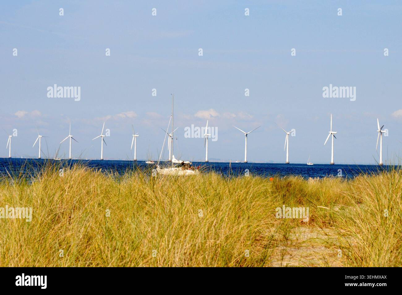 Amager/Copenhagen/ Denmark/02 August 2024/Wind turbine wind power ...