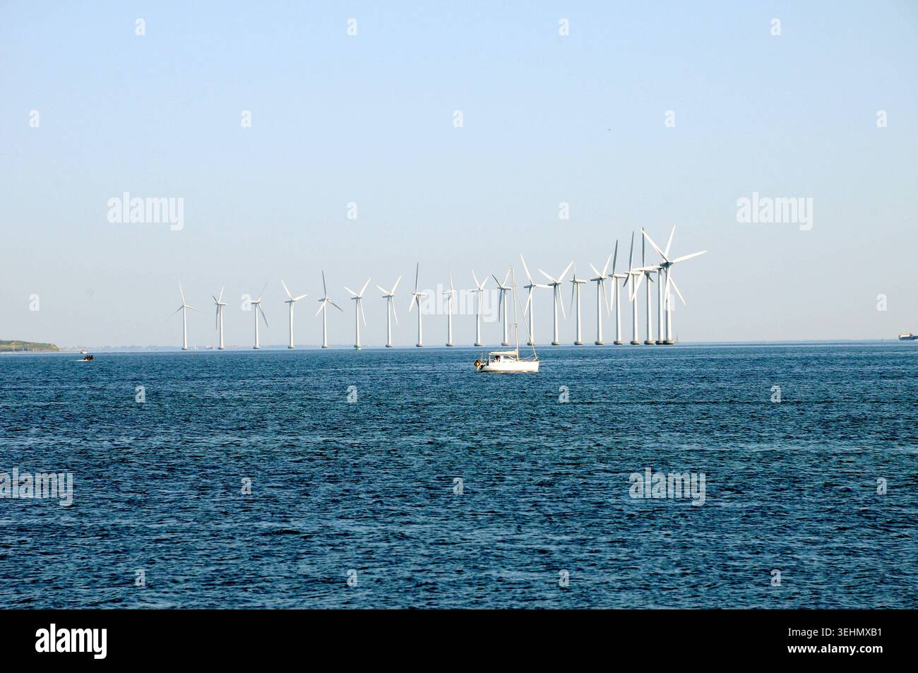 Kastrup/Copenhagen/ Denmark/21 July 2024/Wind turbine wind power engery ...