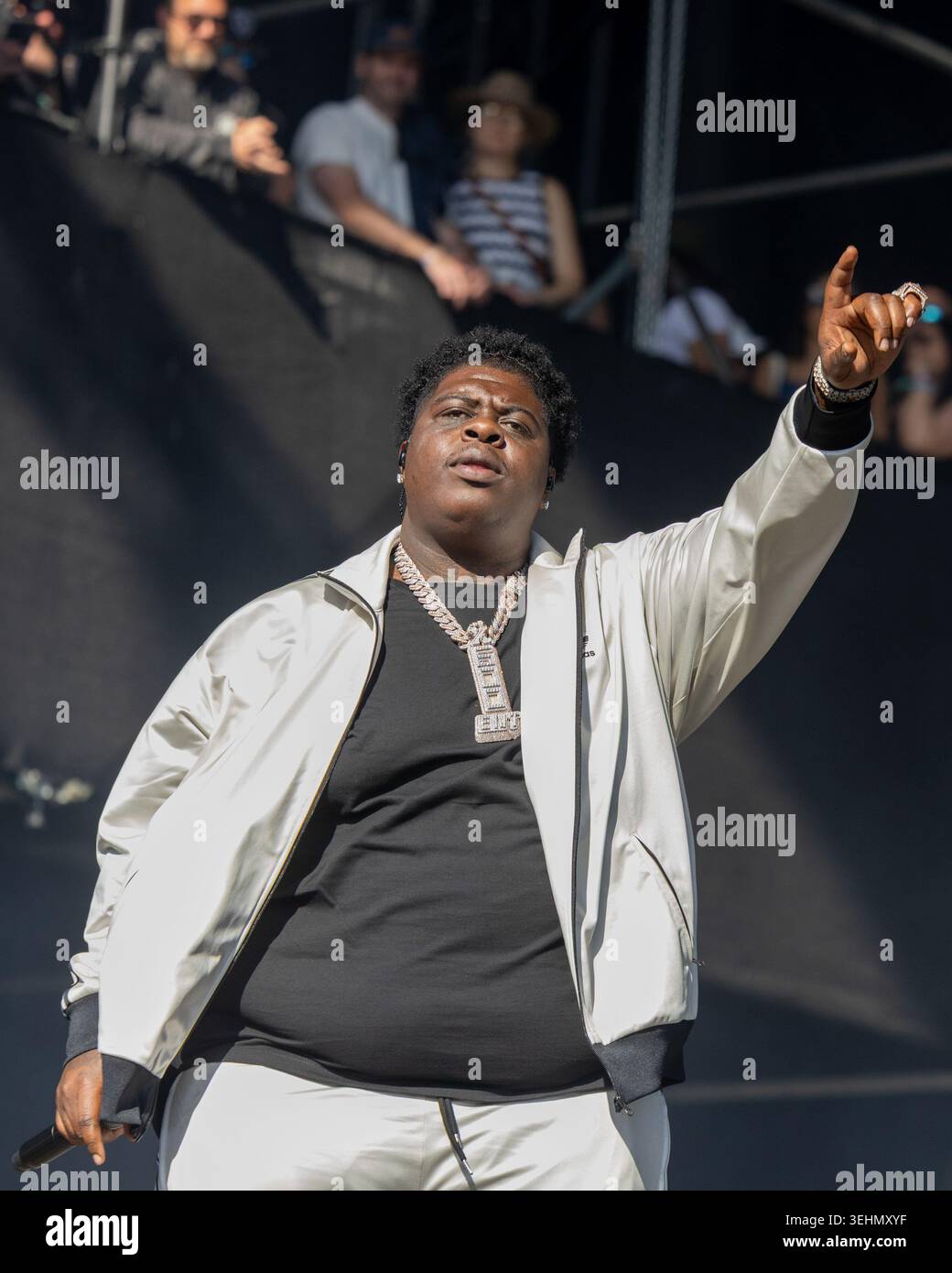 Rapper BigXthaPlug (Xavier Landum) during the BottleRock Music Festival ...