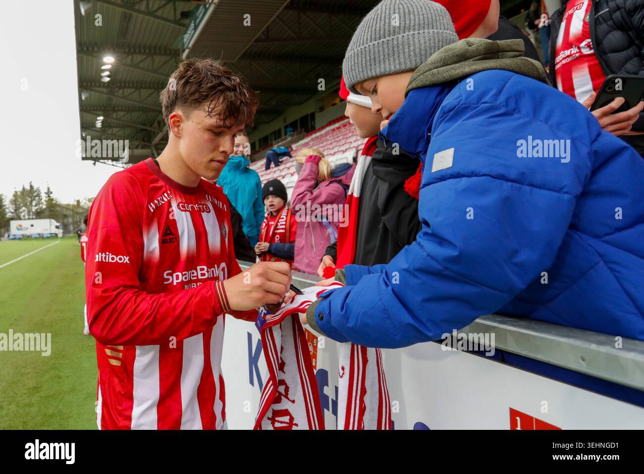 Tromsø 20260525. Tromsø's Daniel Braut after the elite football match ...