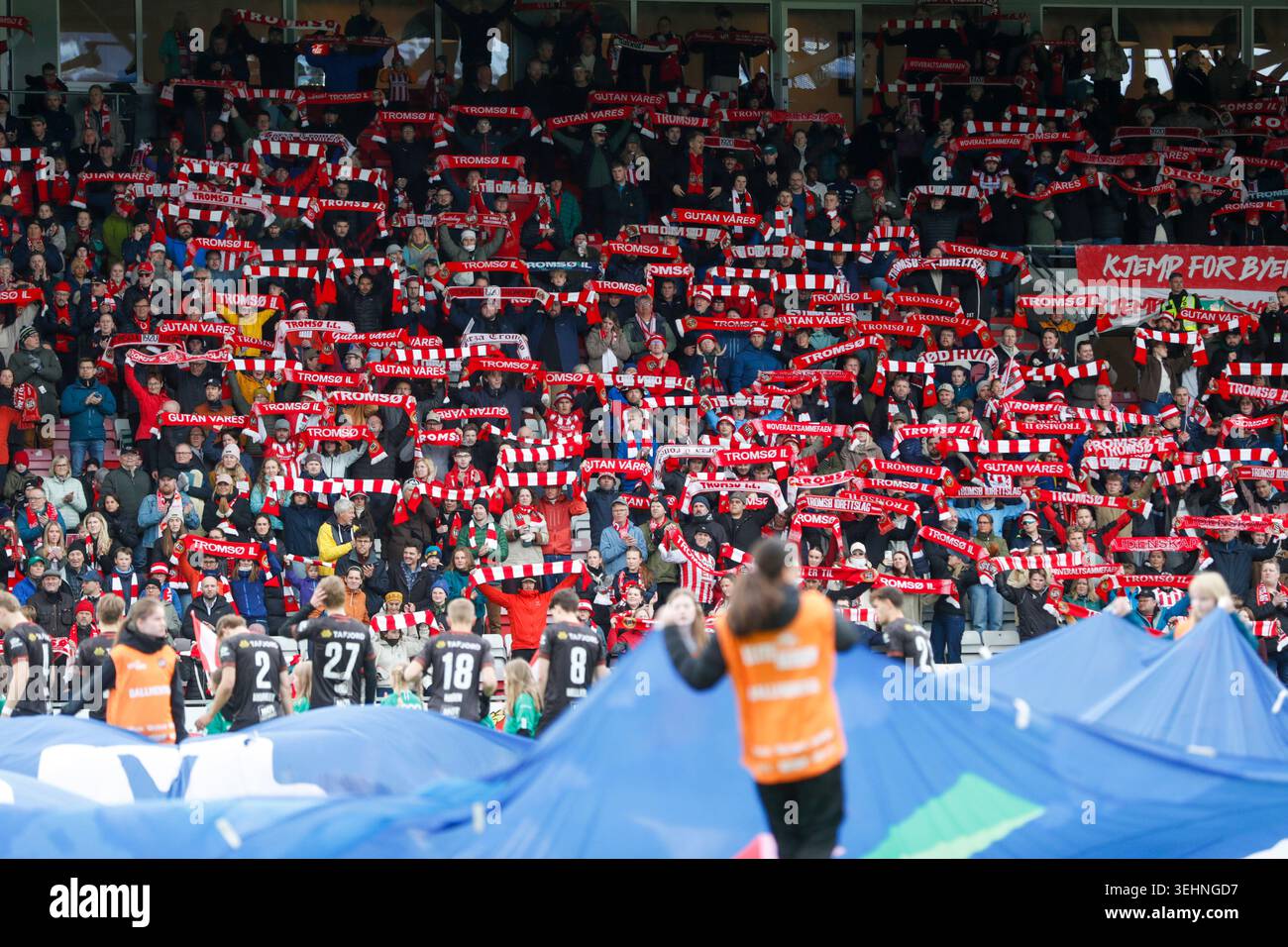 Tromsø 20260525. Tromsø supporters before the elite football match ...