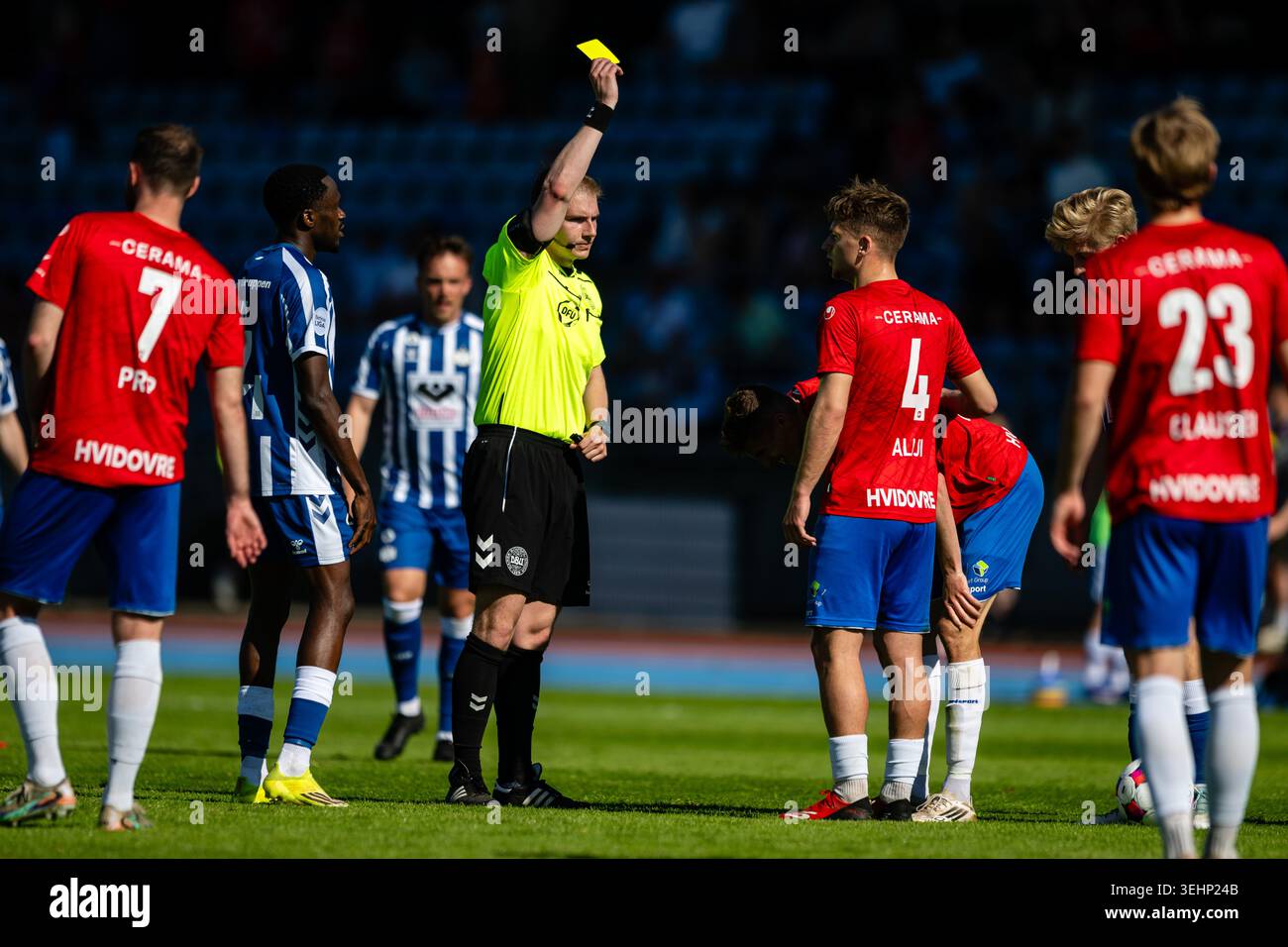 Hvidovre, Denmark. 25th, May 2026. Referee Mathias Lykke seen during ...