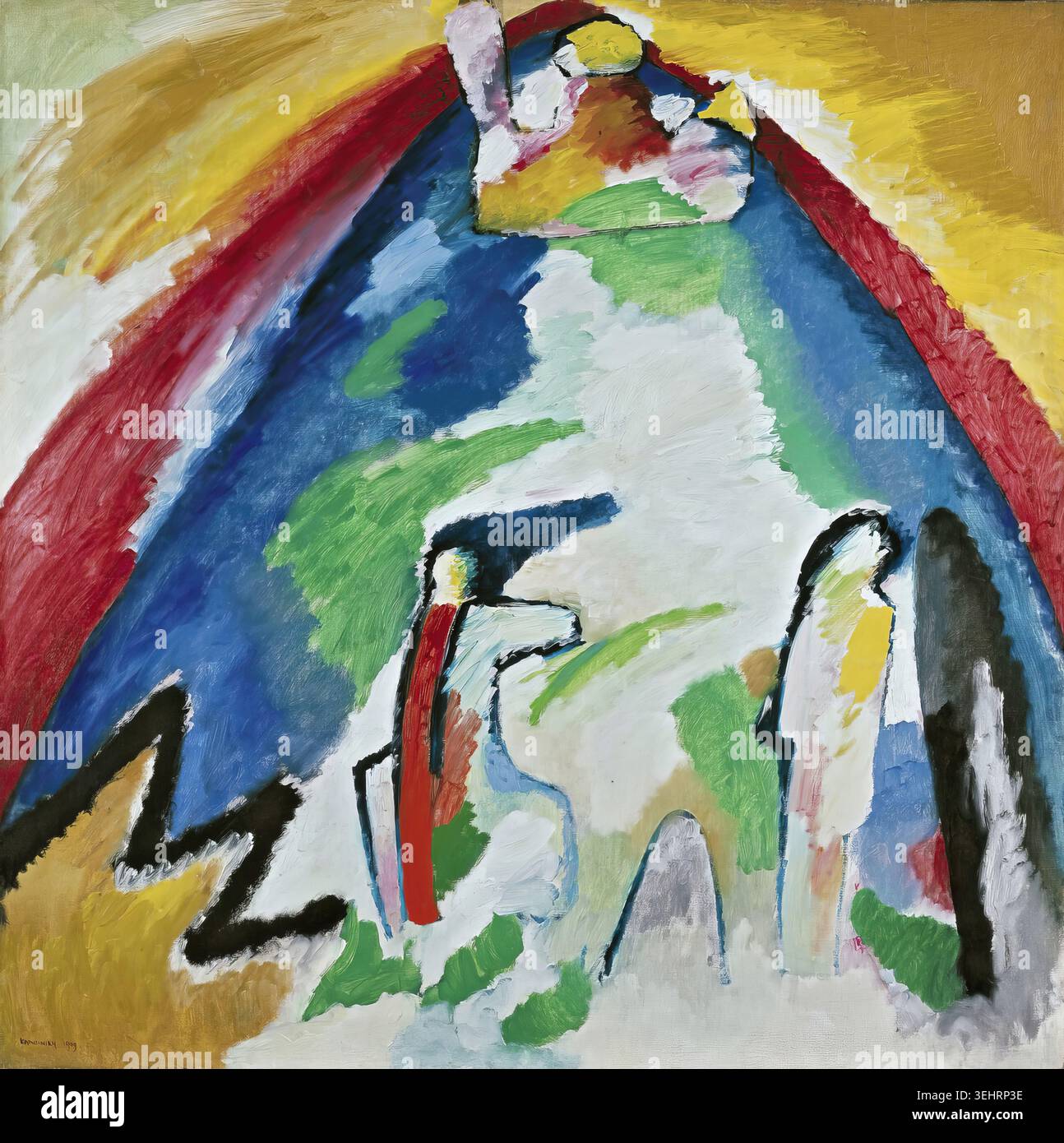 Wassily Kandinsky, A Mountain, 1909 Stock Photo - Alamy