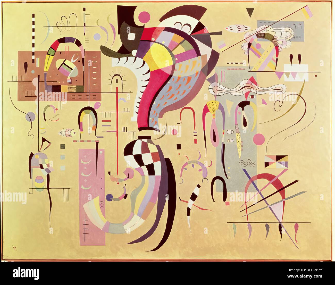 Wassily Kandinsky, Accompanied Centre, 1937 Stock Photo - Alamy