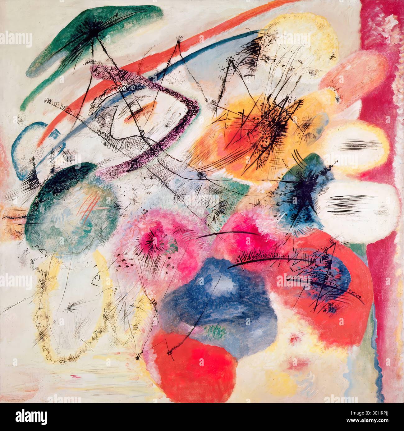 Wassily Kandinsky, Black Lines, 1913 Stock Photo - Alamy