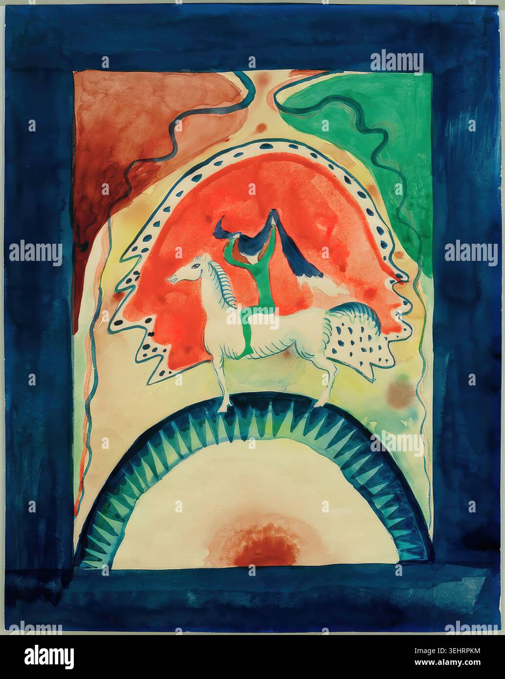 Wassily Kandinsky, Blue Rider Cover Design, 1912 Stock Photo - Alamy