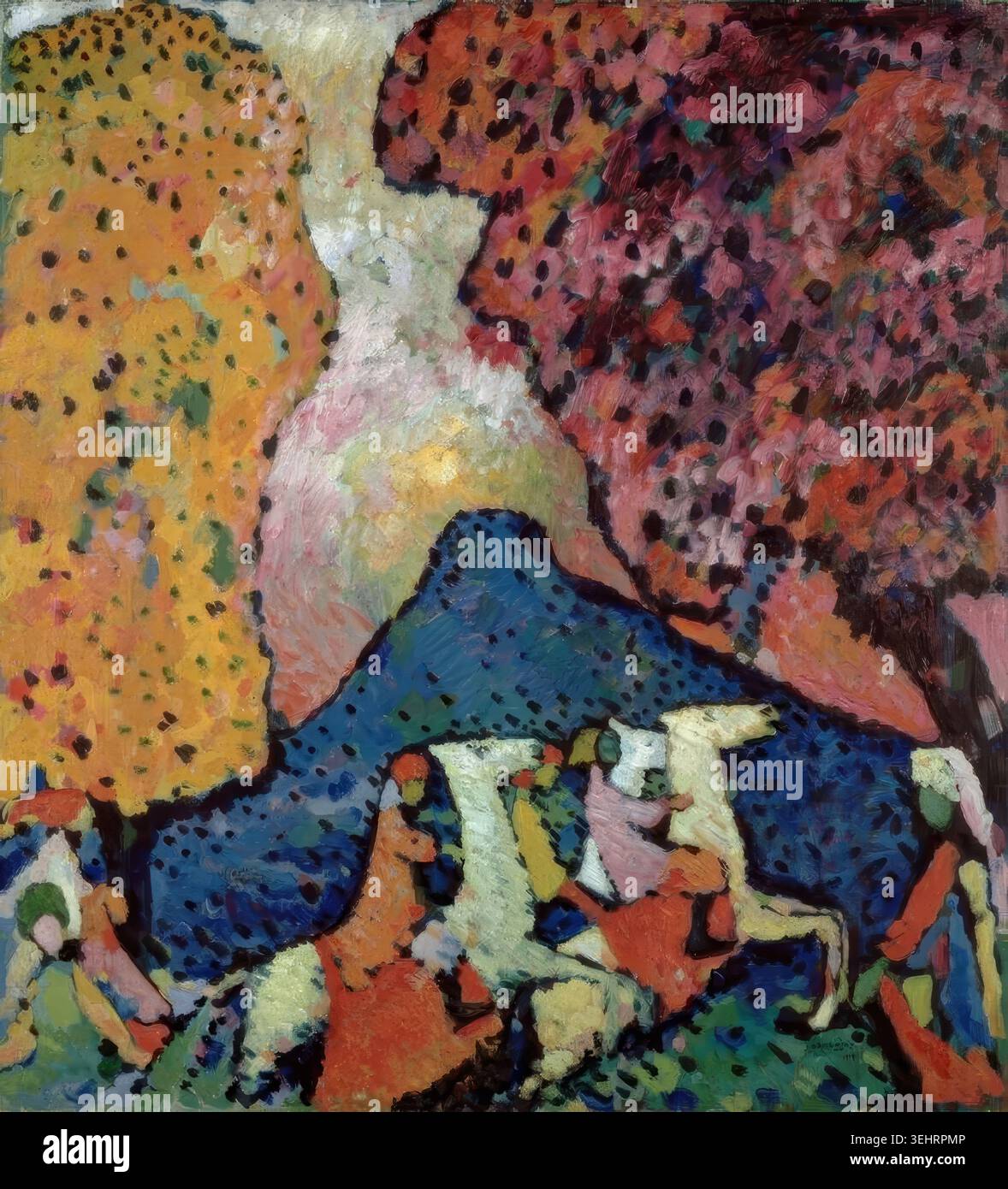 Wassily Kandinsky, Blue Mountain, 1909 Stock Photo - Alamy