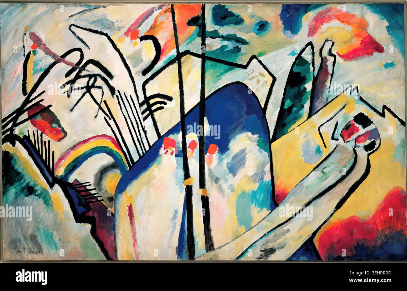 Wassily Kandinsky Composition IV, 1911 Stock Photo - Alamy