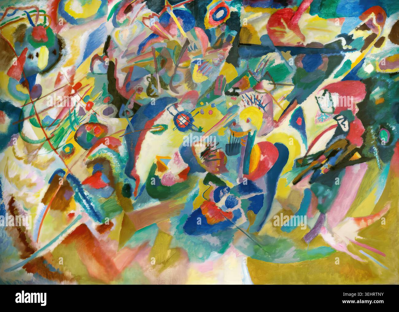 Wassily Kandinsky, Draft 3 for Composition VII, 1913 Stock Photo - Alamy