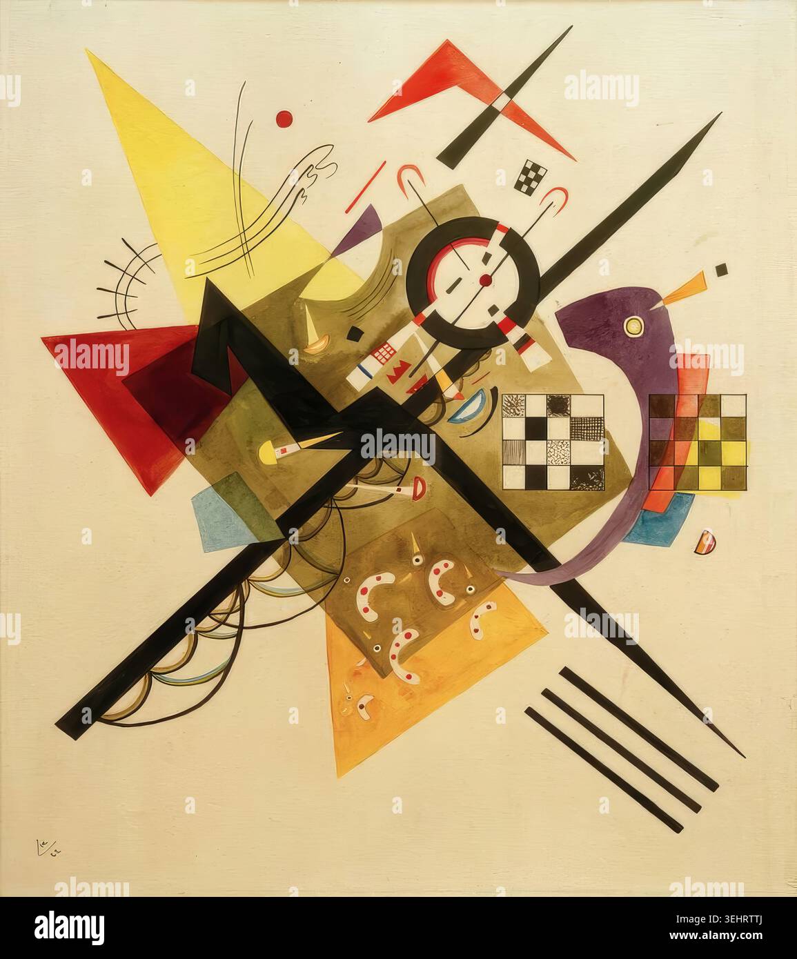 Wassily Kandinsky, Design on White II, 1922 Stock Photo - Alamy