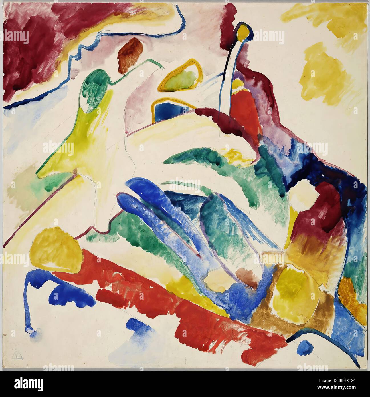Wassily Kandinsky Design Composition II, 1909 Stock Photo - Alamy