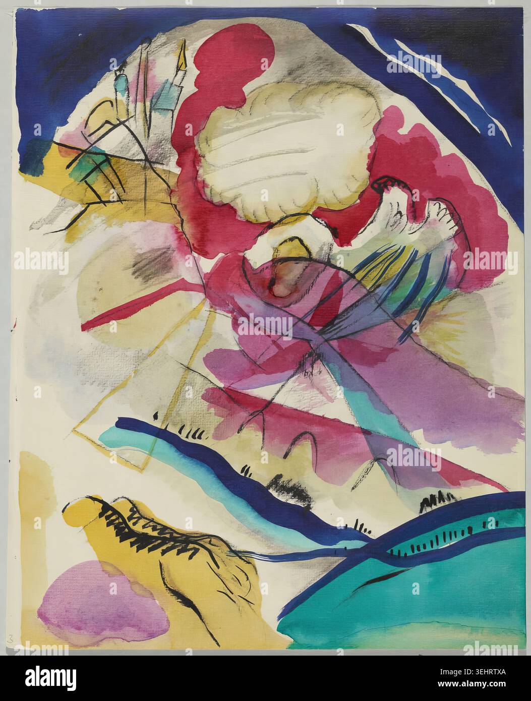 Wassily Kandinsky - Design for Picture with White Lines, 1920 Stock ...