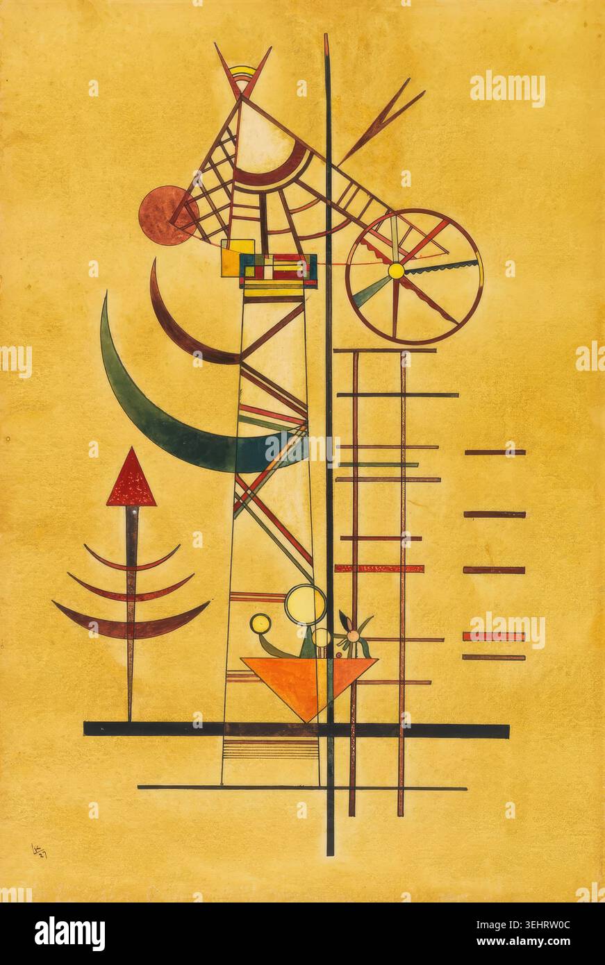 Wassily Kandinsky - Curved Points 1927 Stock Photo - Alamy