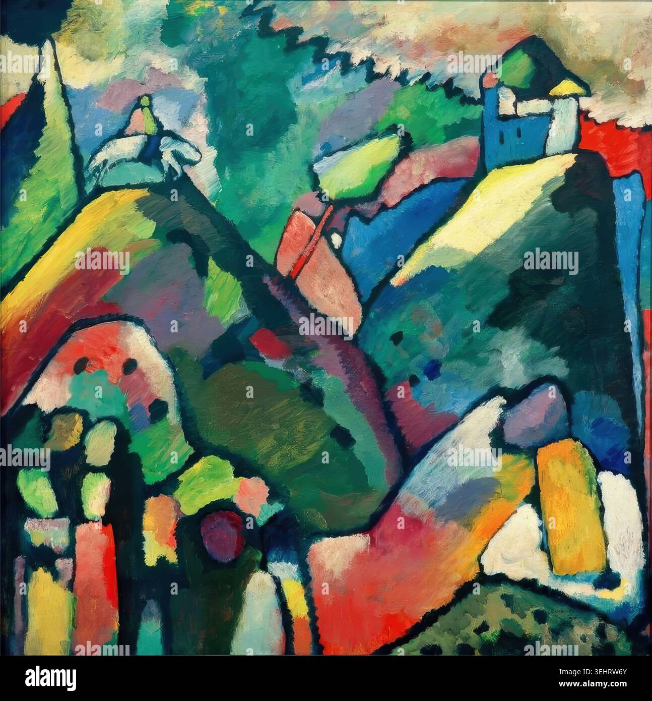 Wassily Kandinsky, Improvisation 9, 1910 Stock Photo - Alamy