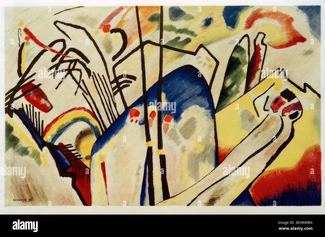 Wassily Kandinsky, Composition IV, 1911 Stock Photo - Alamy