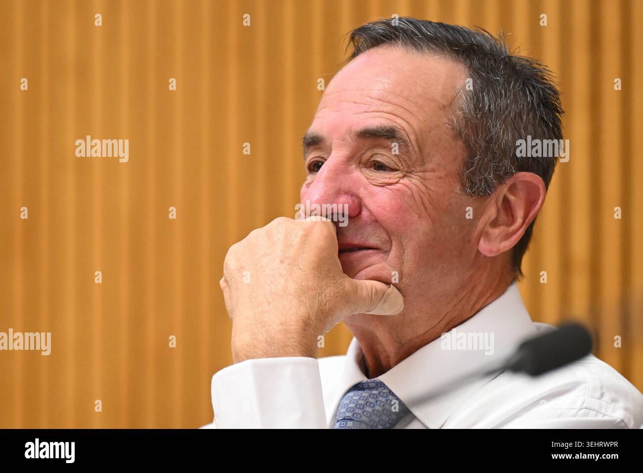 Labor Senator Glenn Sterle speaks during Senate Estimates at Parliament ...