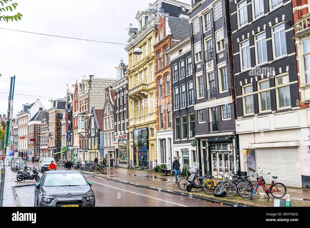 Amsterdam city street old houses building architecture. Amsterdam ...