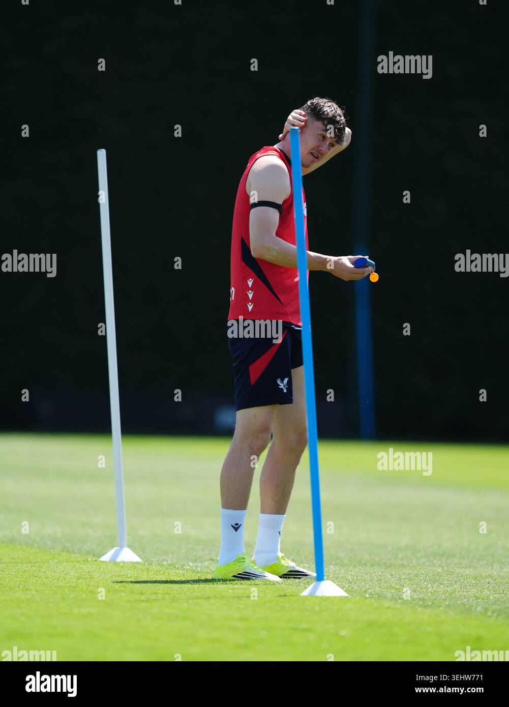 Crystal Palace's Jorgen Strand Larsen during a training session at ...