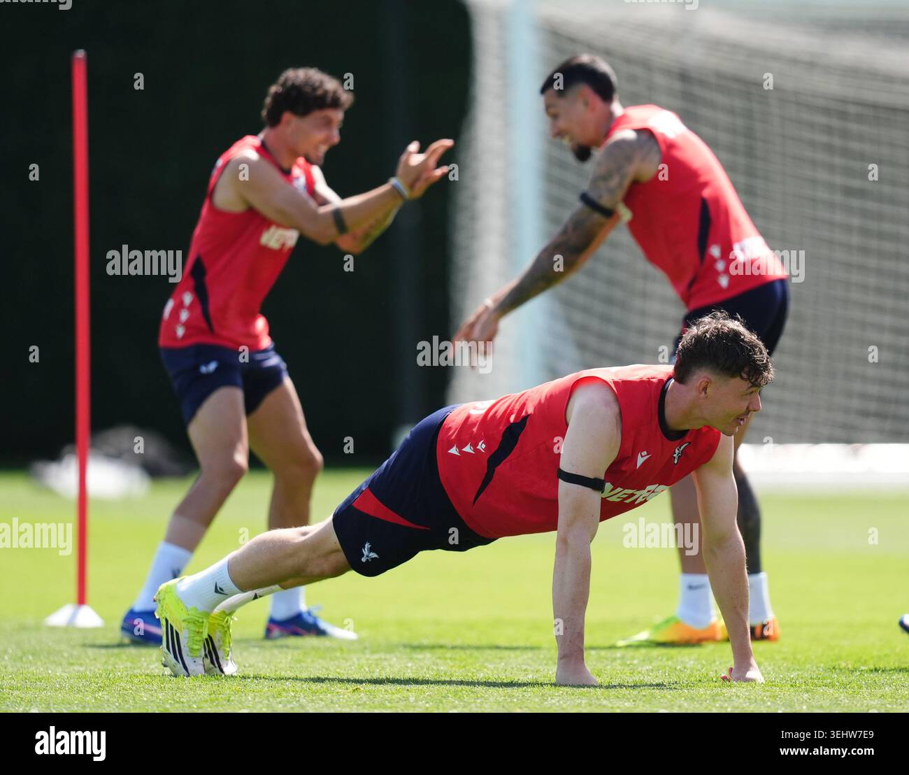 Crystal Palace's Jorgen Strand Larsen during a training session at ...