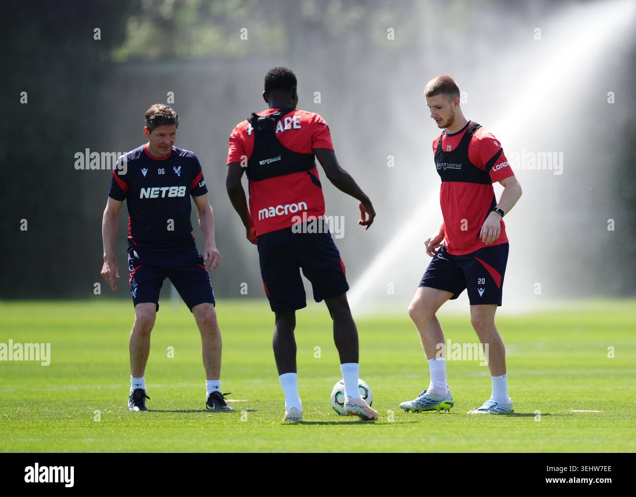 Crystal Palace's Adam Wharton during a training session at Crystal ...