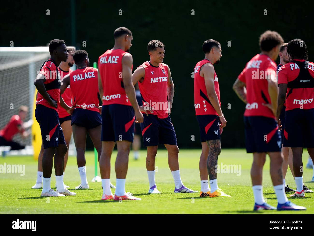 Crystal Palace's Brennan Johnson during a training session at Crystal ...