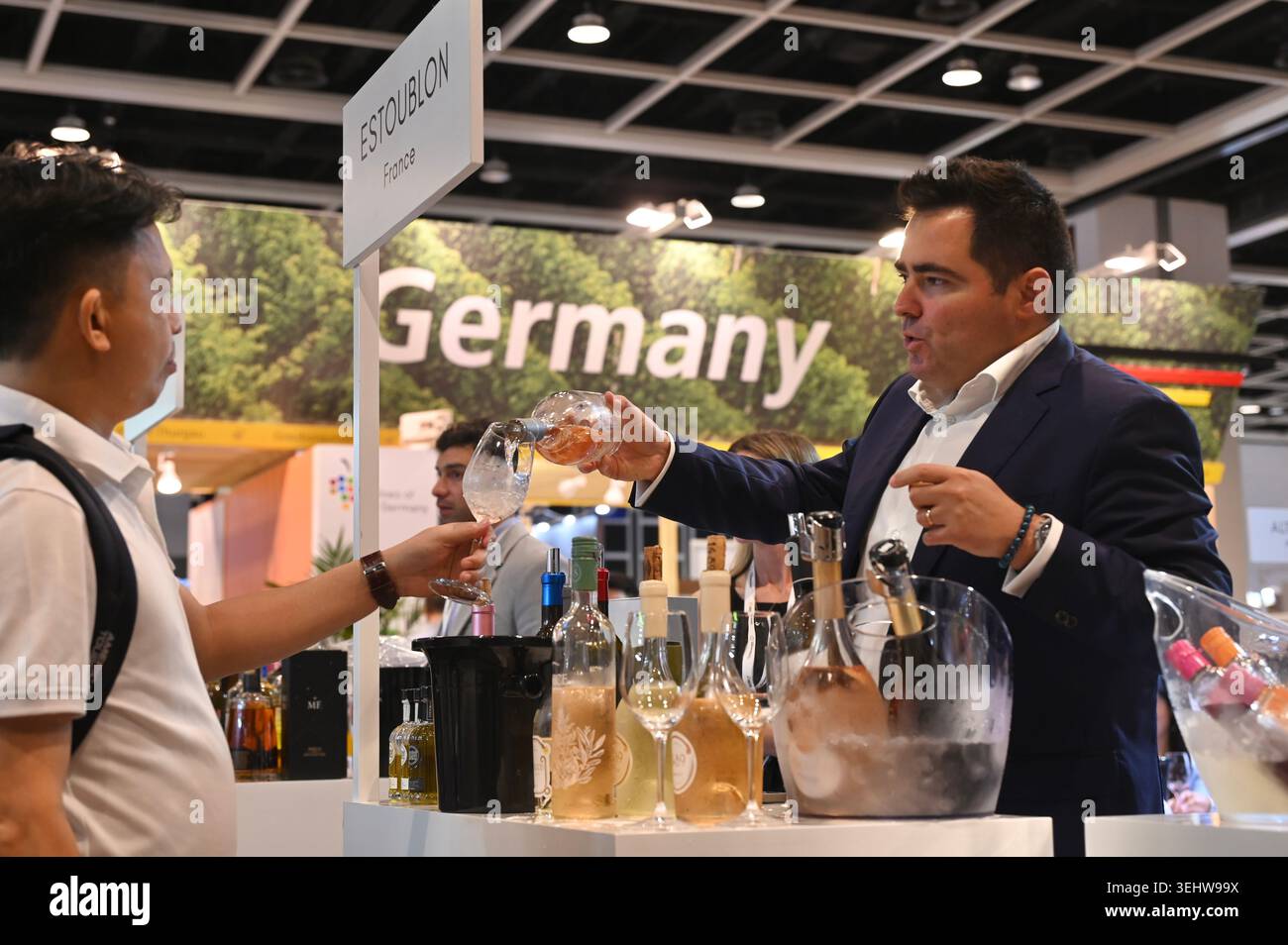 A general view showing Germany zone at Vinexpo Asia in Hong Kong, May ...