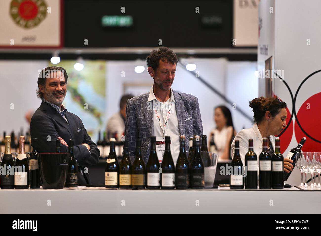 A general view showing Liquor Wholesaler at Vinexpo Asia in Hong Kong ...