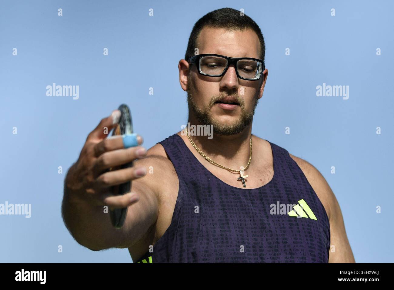 Slovenian discus thrower Kristjan Ceh competes during the Ludvik Danek ...