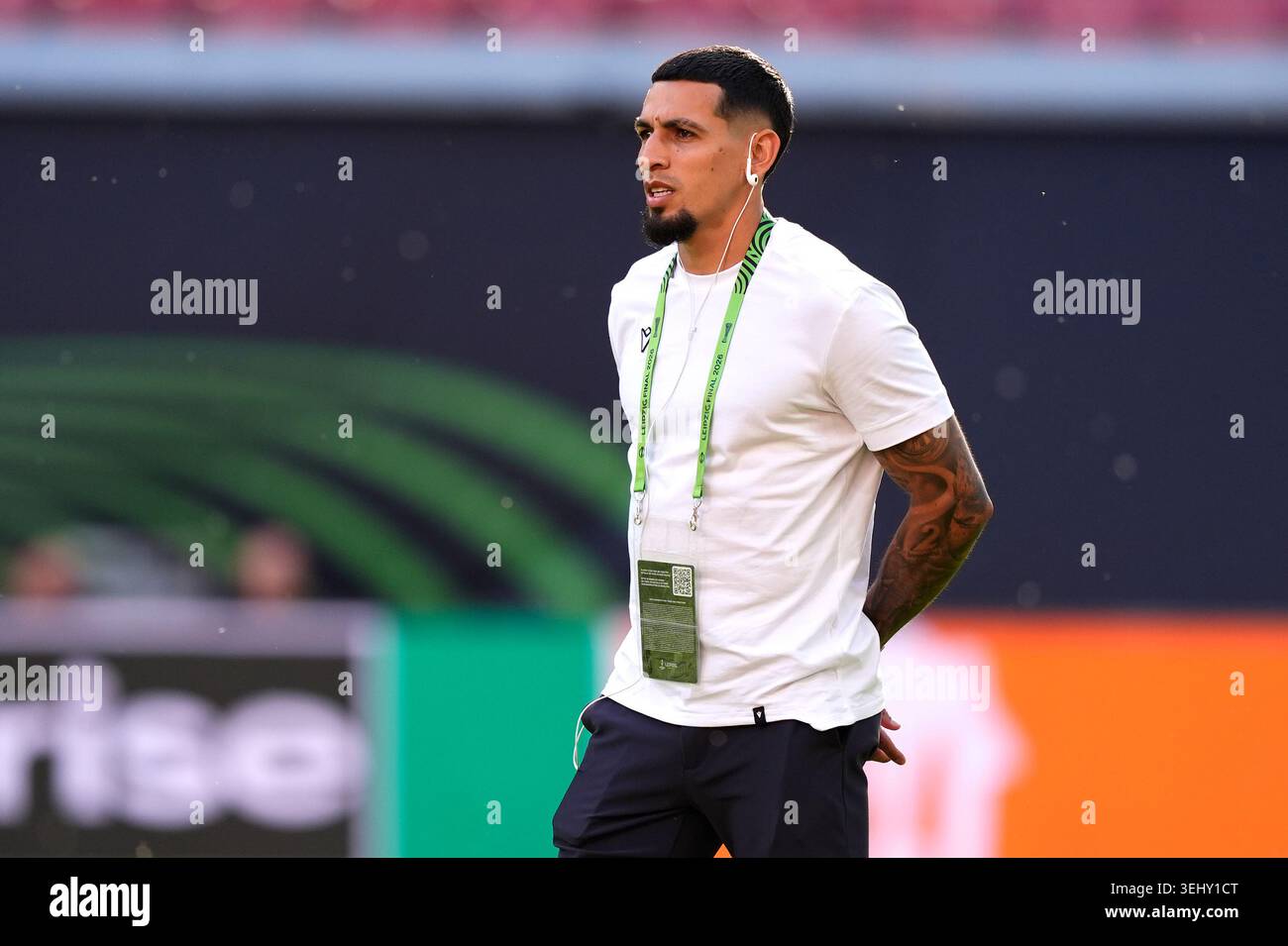 Crystal Palace's Daniel Munoz at the Red Bull Arena, Leipzig, ahead of ...