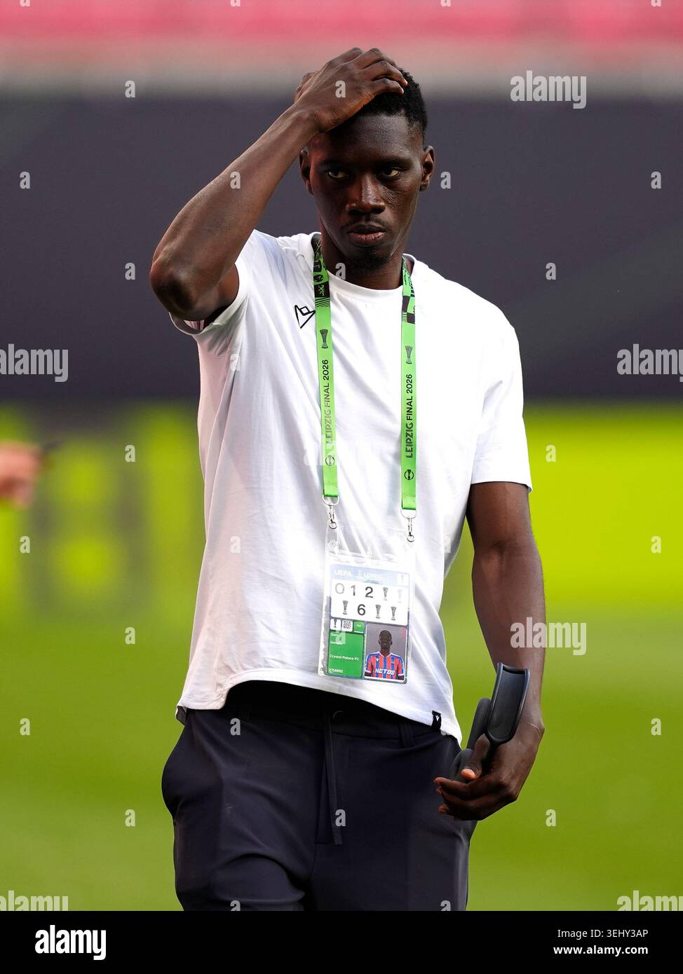 Crystal Palace's Ismaila Sarr at the Red Bull Arena, Leipzig, ahead of ...