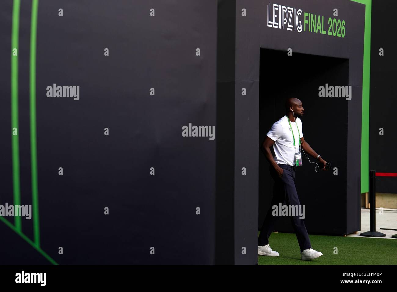 Crystal Palace's Jean-Philippe Mateta at the Red Bull Arena, Leipzig ...