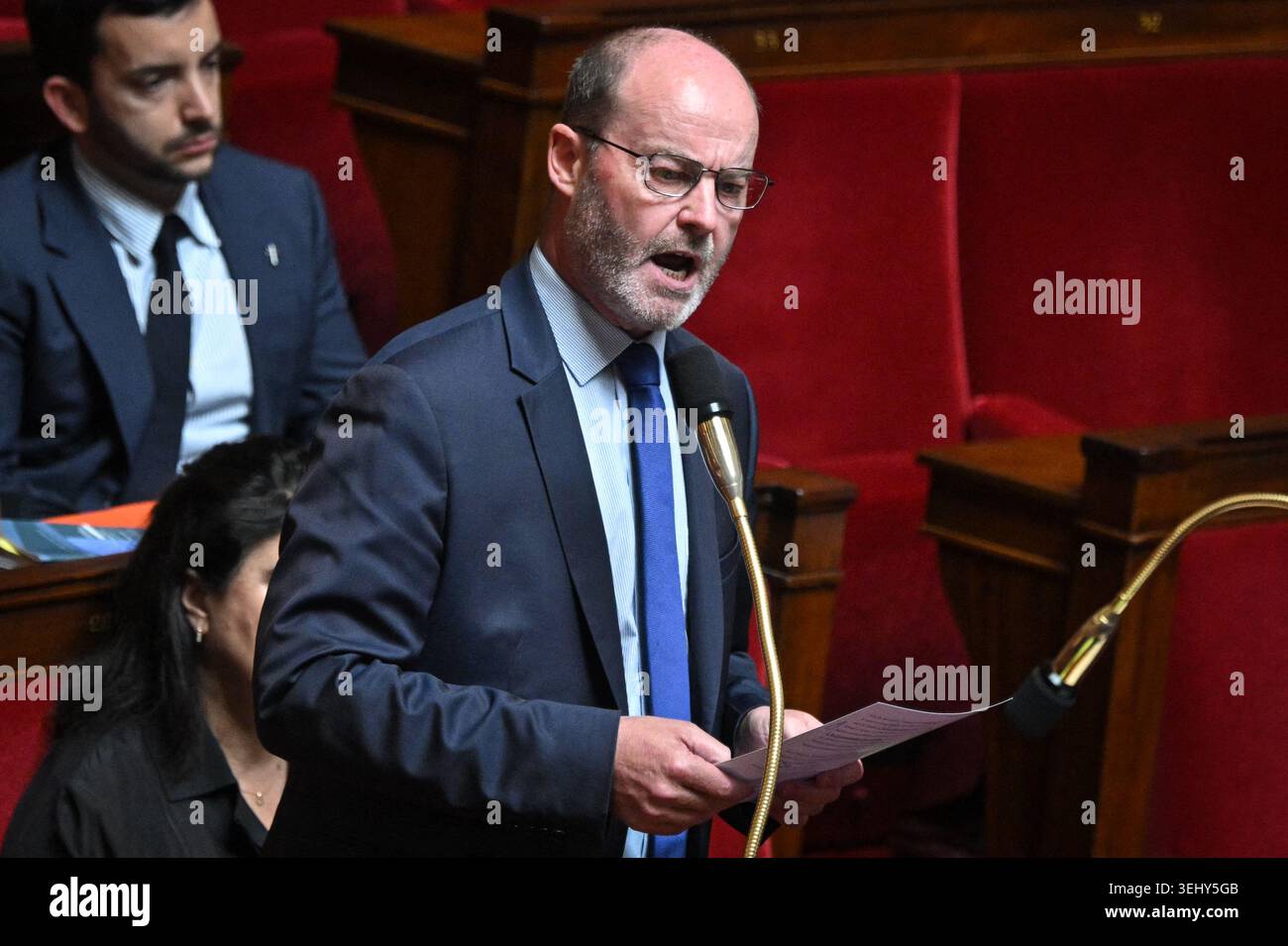French MP for the "Rassemblement National" group Robert Le Bourgeois ...