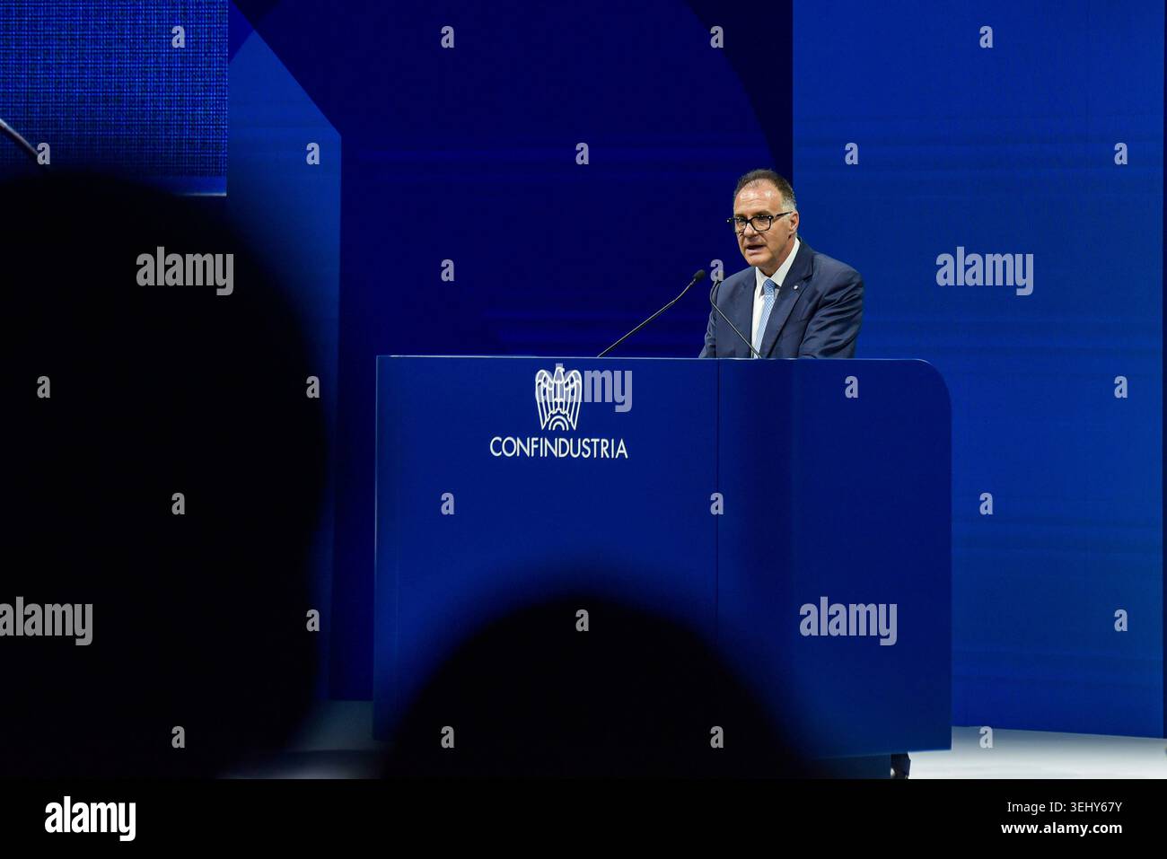 President of Confindustria Emanuele Orsini speaks during the Annual ...