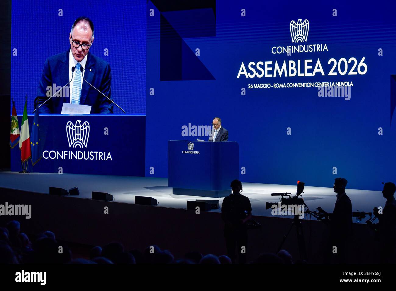 President of Confindustria Emanuele Orsini speaks during the Annual ...