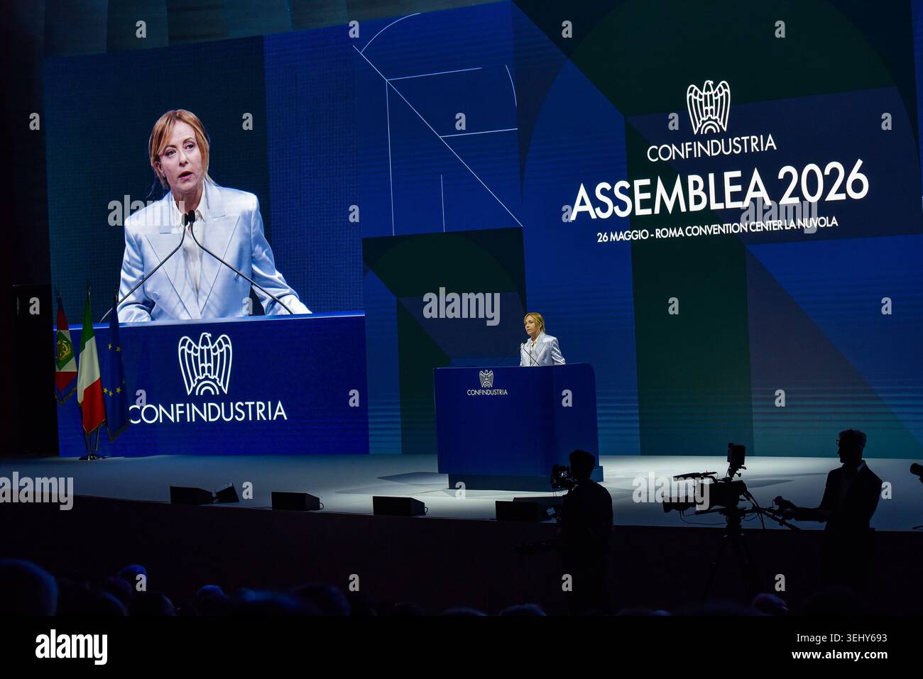 President of the Council of Ministers Giorgia Meloni speaks during the ...