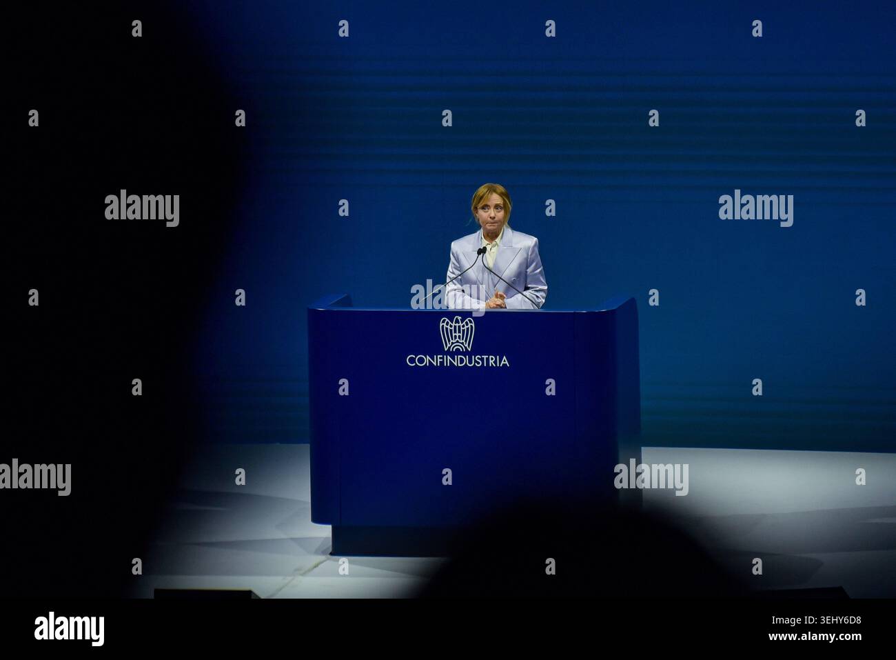 President of the Council of Ministers Giorgia Meloni speaks during the ...